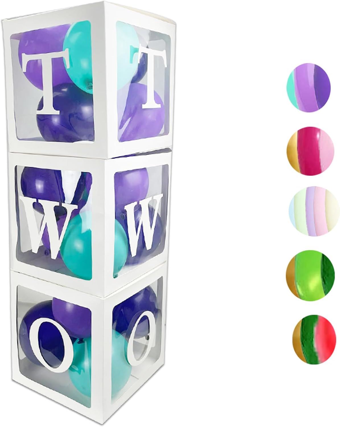 Amazon.com: Two Birthday Balloon Boxes for Party Decorations,2nd ...