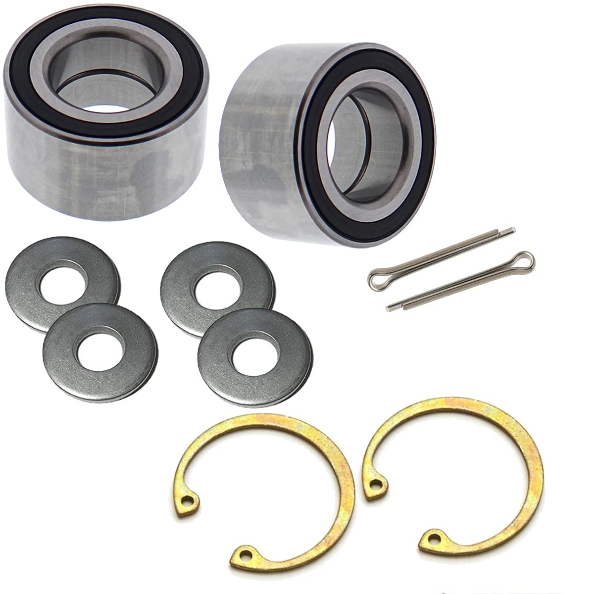 Amazon.com: BossBearing Rear Wheel Bearings Kit (Both Sides) for ...