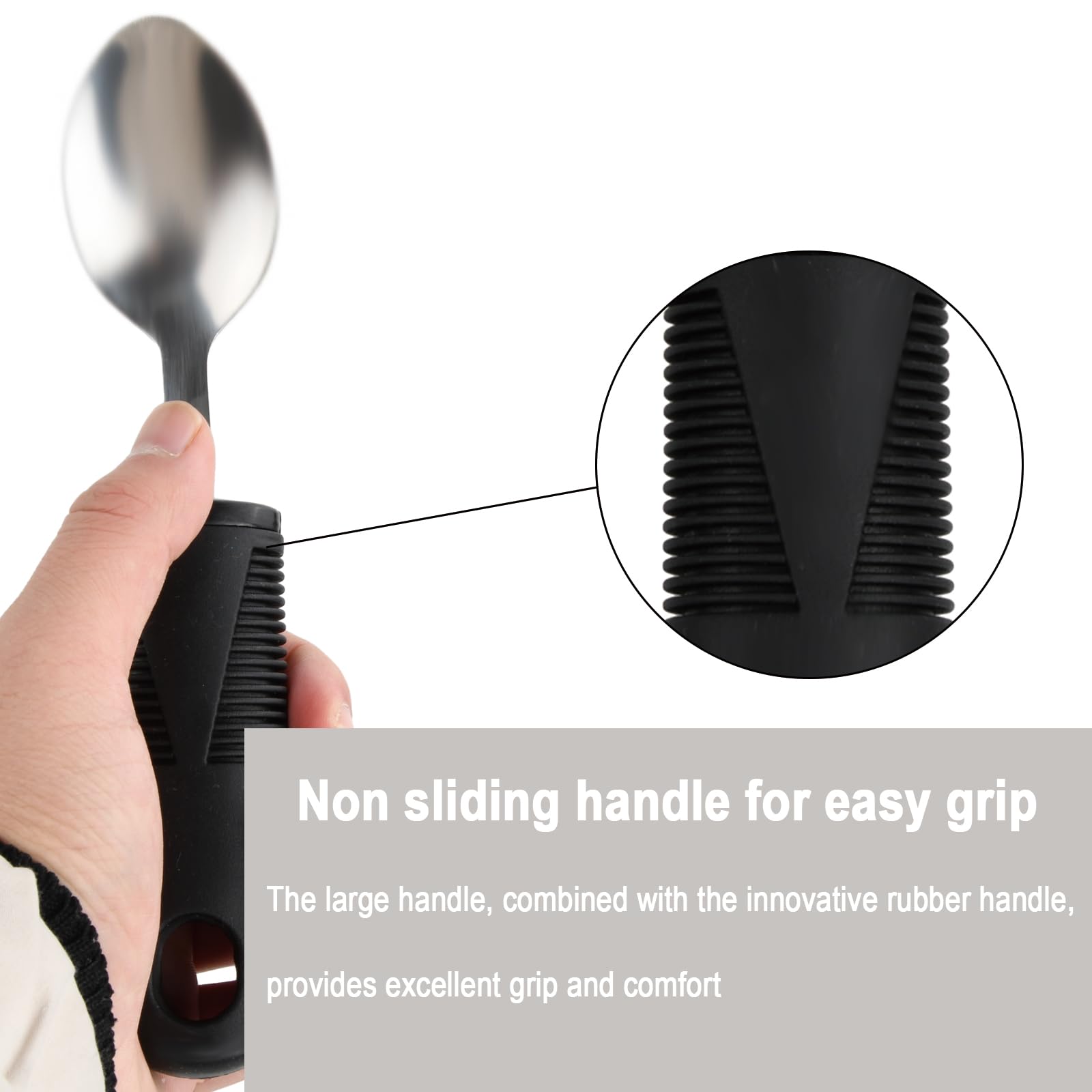 Adaptive Spoons Rubber Handles