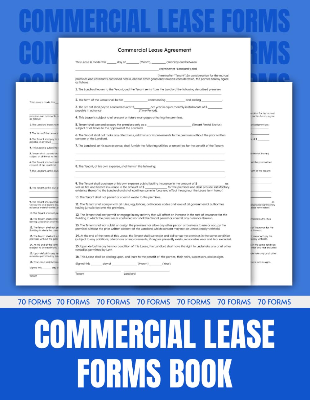 Amazon.com: Commercial Lease Agreement, Forms, and Instructions ...