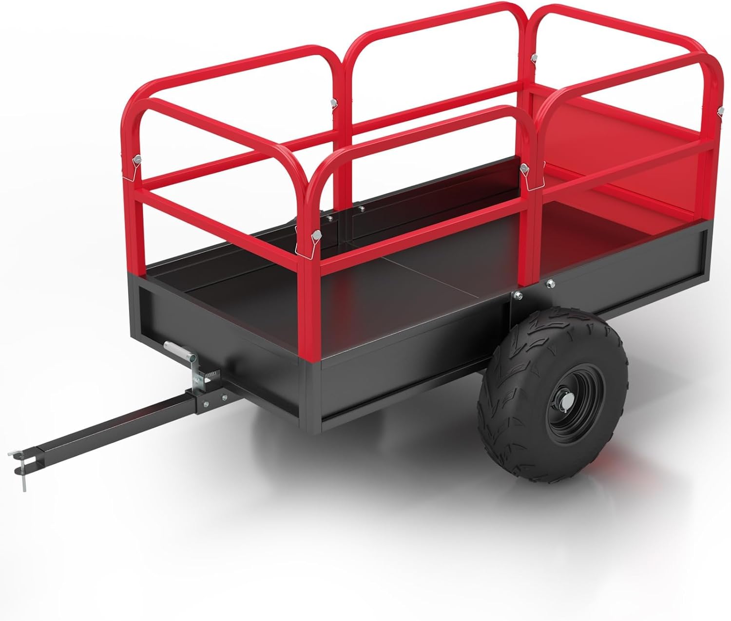 Amazon.com : ATV Tow Behind Dump Trailer, 1700LB Capacity & Removable ...