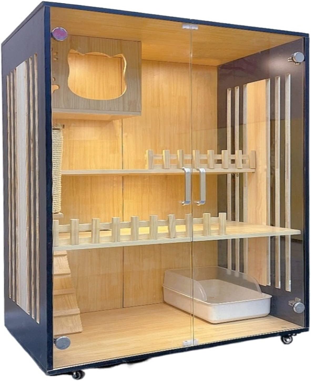 Amazon.com : SISWIM Cat Villa Cat Cage Villa Home Cat Cage Indoor Cat ...