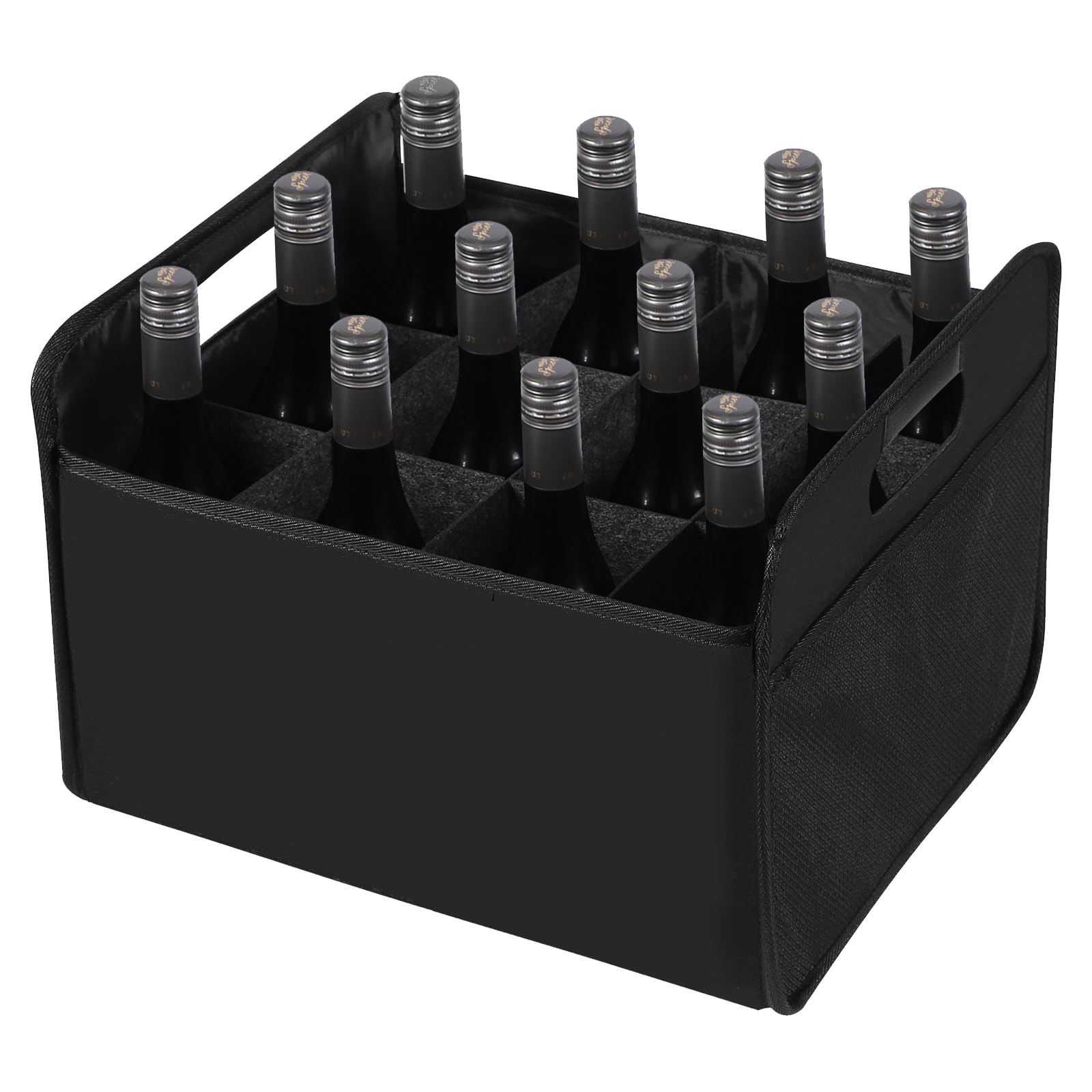 Amazon.com: LITLANDSTAR 12 Bottle Wine Carrier, Collapsible Wine Bottle ...