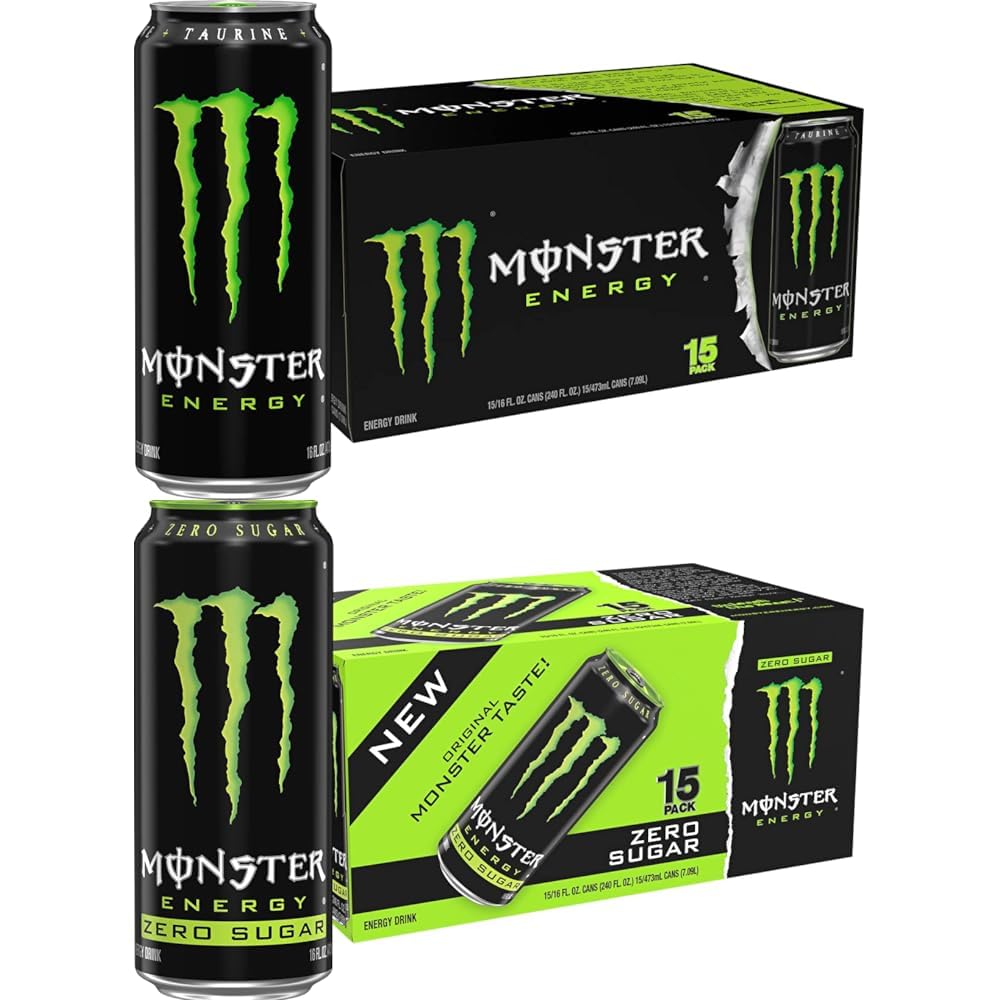 Amazon.com : Monster Energy Drink, Green, Original,16oz (Pack of 15 ...