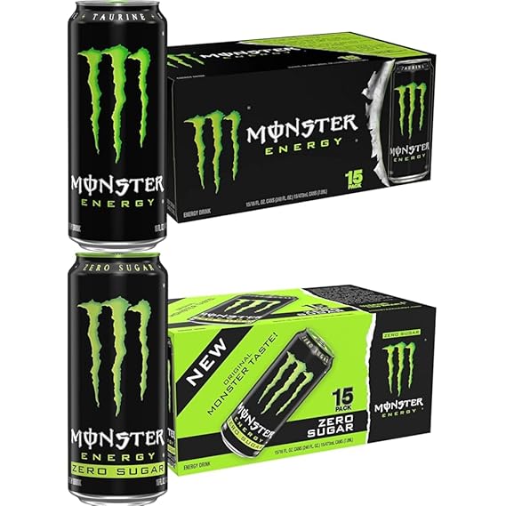 Amazon.com : Monster Energy Drink, Green, Original,16oz (Pack of 15 ...