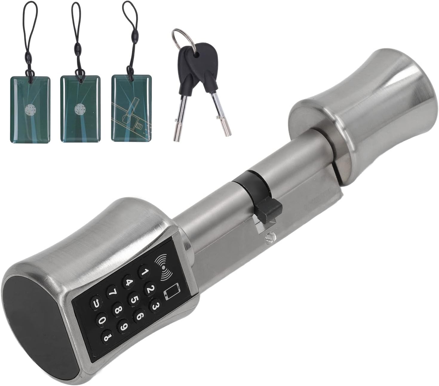 Smart Door Lock, Stainless Steel Brass Low Consumption Smart Cylinder ...