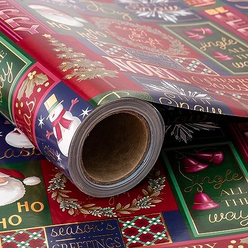 Snapklik.com : RUSPEPA Christmas Wrapping Paper, Jumbo Roll Wrapping Paper
