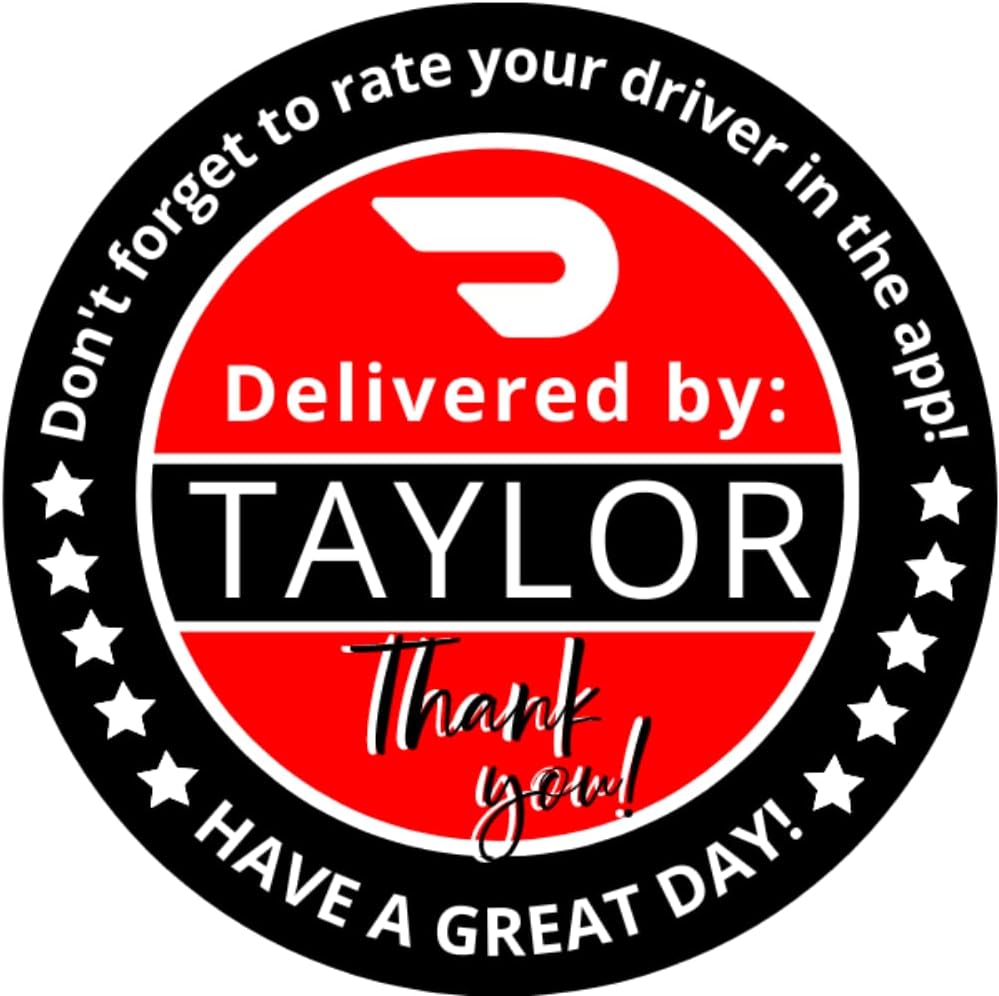 Amazon.com : DoorDash Stickers, Thank You Stickers for Customer Bags ...