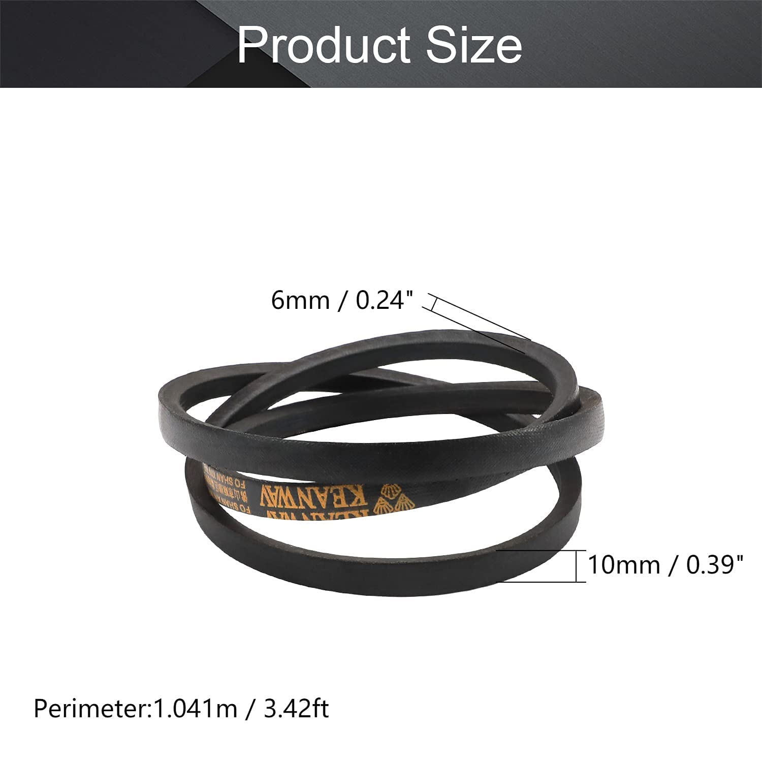 Snapklik.com : Drive V-Belt Inner Girth 41 Inch, Rubber M-41 V-Belt ...