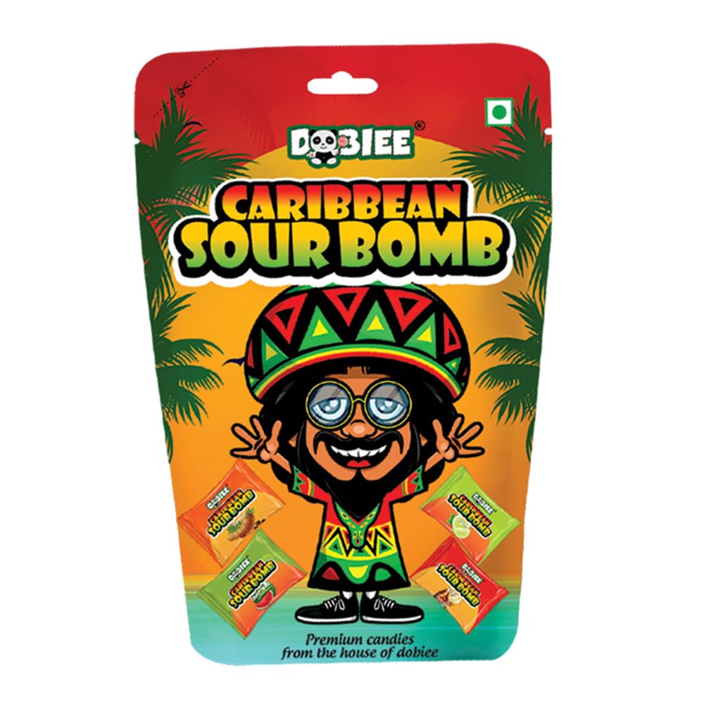 DOBIEE Caribbean Sour Bomb 170 Candies | Bomb Candy | Cola, Lemon ...