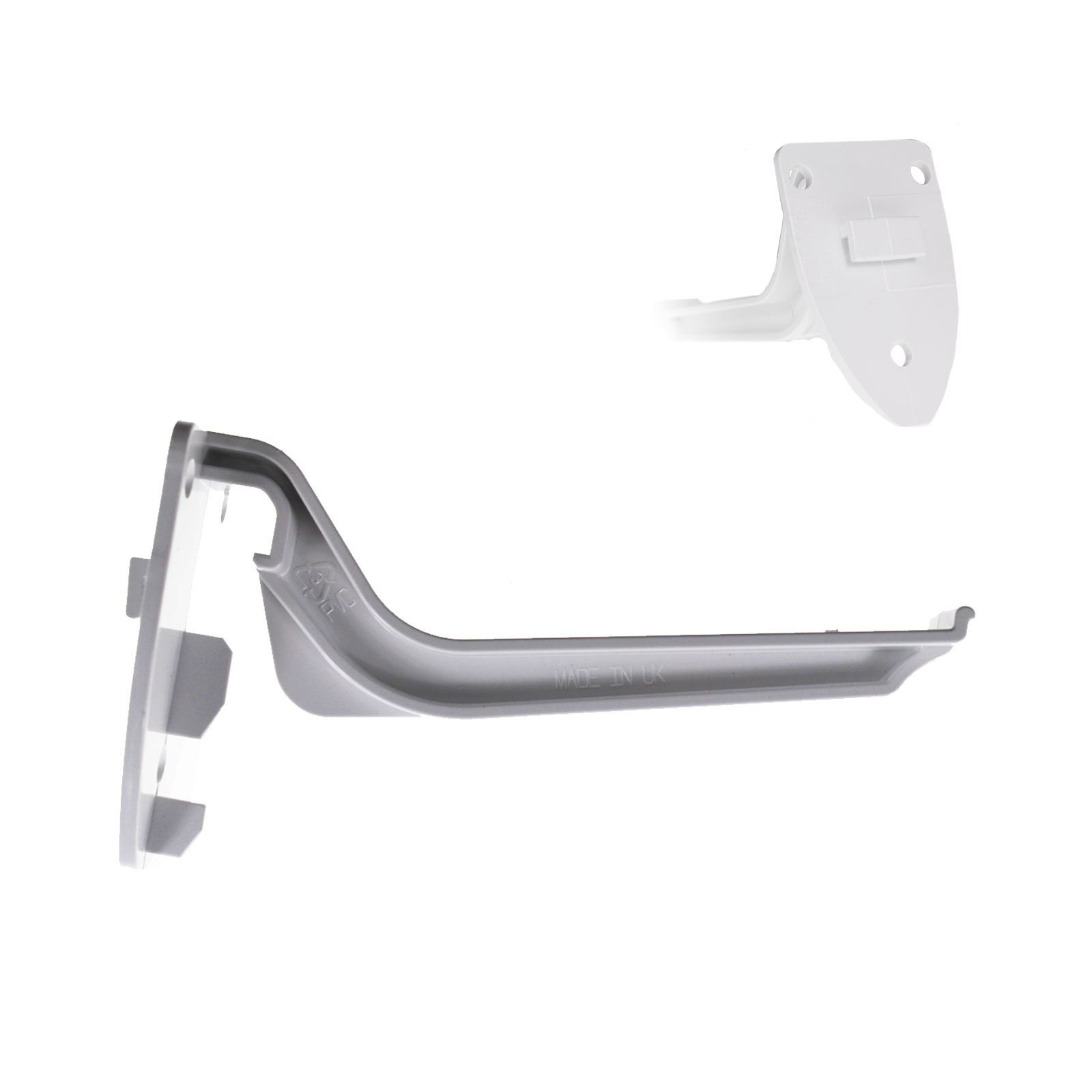 5 x White Quantal Gutter Brackets Q8710 Conservatory Hidden Troughing ...