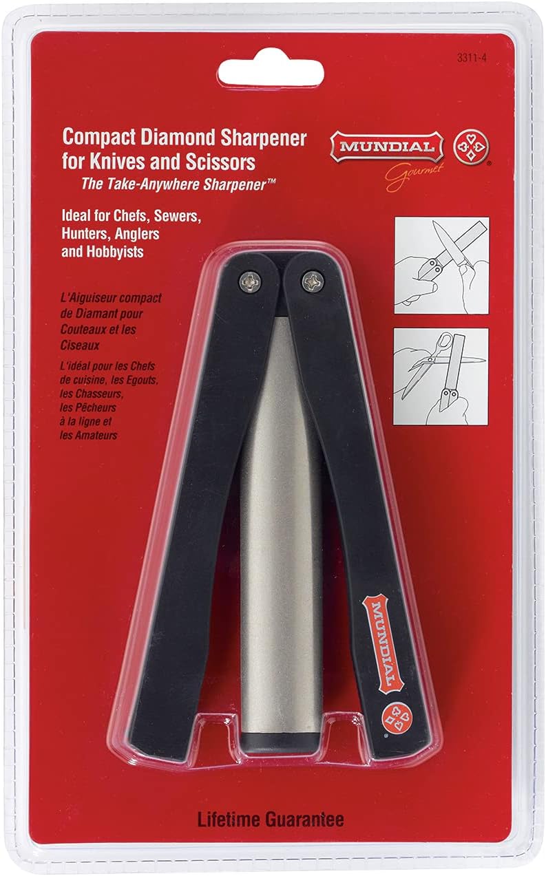 Amazon.com: Mundial Compact Folding Diamond Sharpener with Black Handle ...