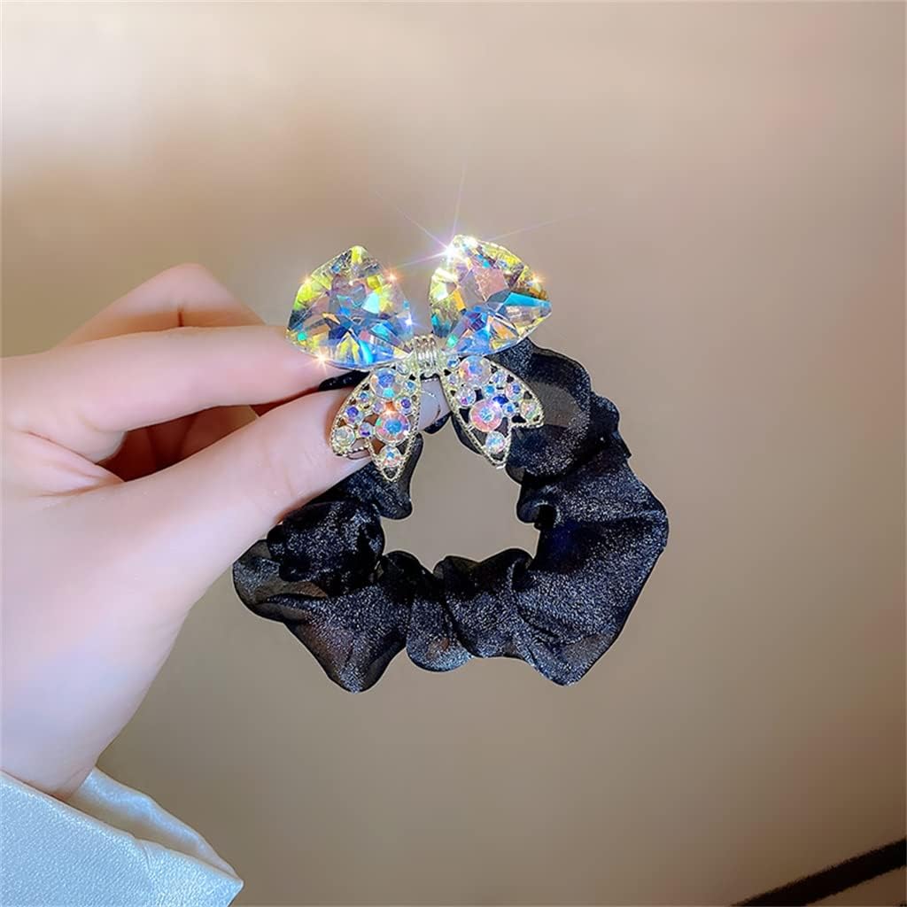 Amazon.com: ZSEDP Bow Knot Hair Rope Female Korean Version of The ...