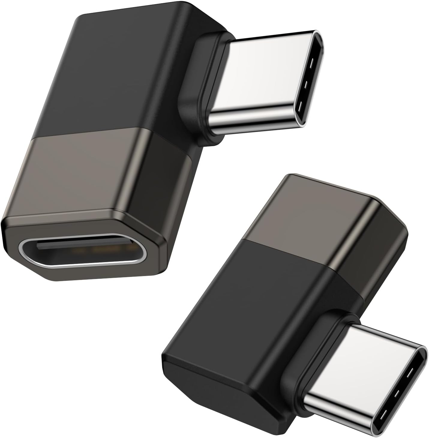 Amazon.com: AuviPal 90 Degree Right Angle USB C Male to USB C Female Adapter, Up and Down USB ...