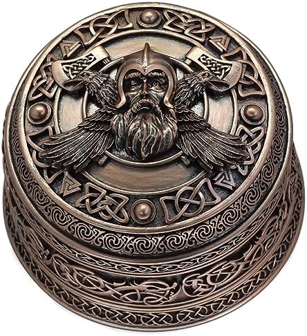 Amazon.com: Norse Viking Jewelry Box Gift Wolf Yggdrasil Celtic Trinket ...