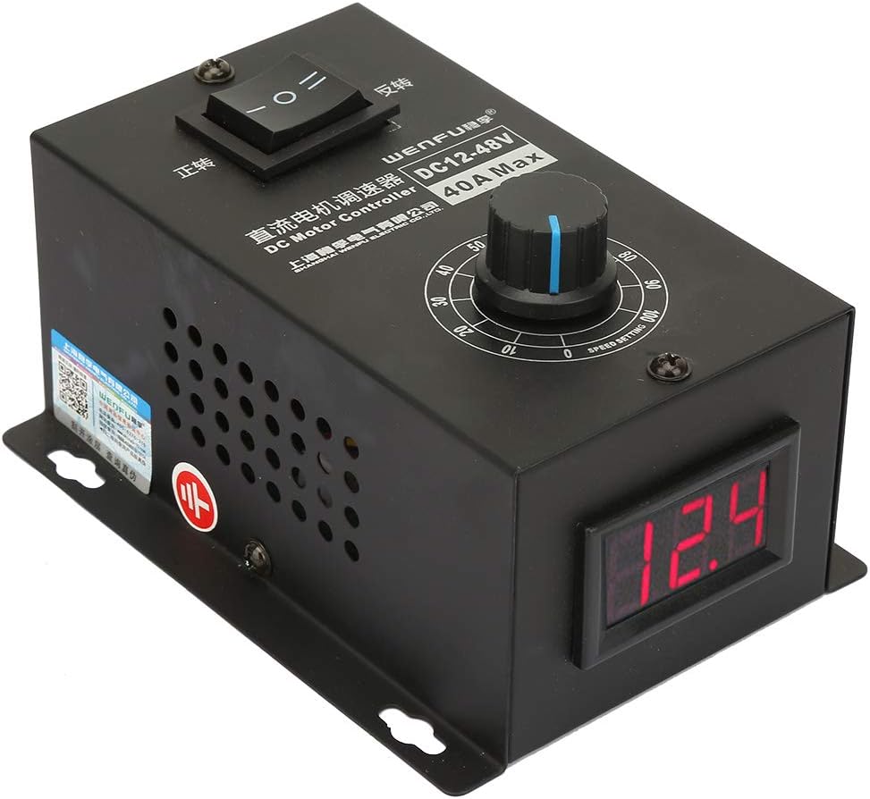 Amazon.com: DC Motor Speed Controller, DC 12V-48V 40A PWM Speed ...