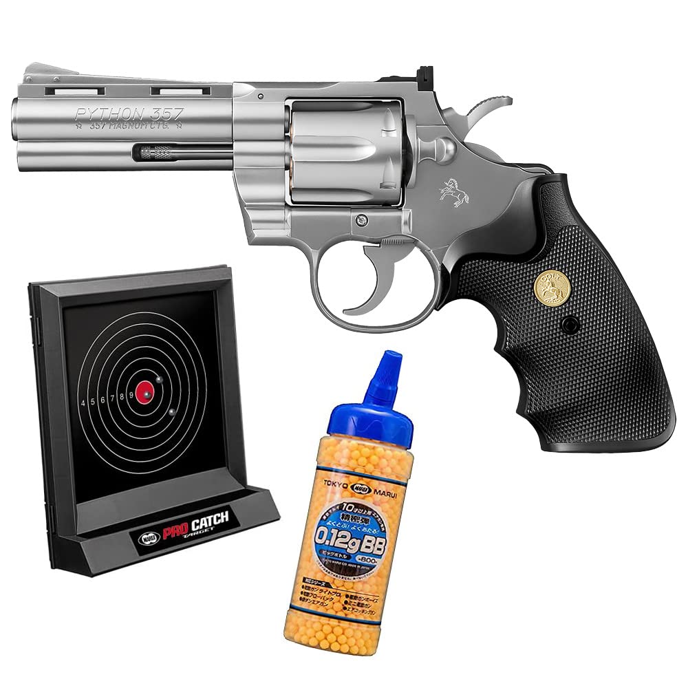 Tokyo Marui Air Revolver, Colt Python, .357 Magnum, 4 Inches, Silver ...