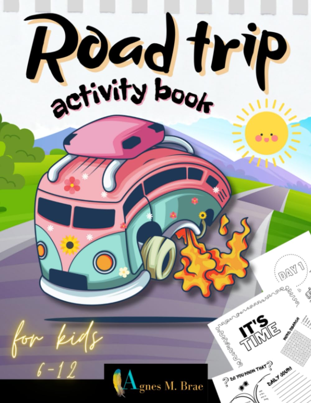 Road Trip Activity Book For Kids 6-12: Exciting Activities Trip Games ...