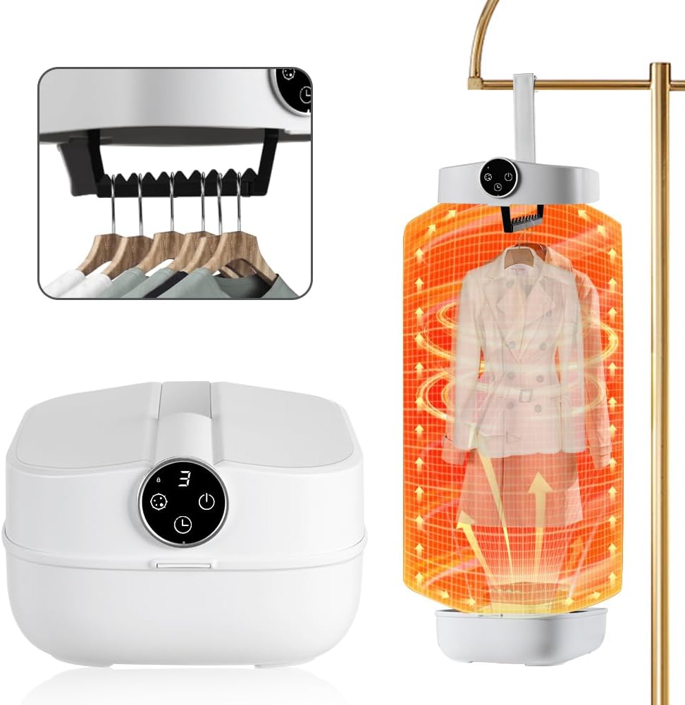 Amazon.com: Portable Clothes Dryer，Mini Laundry Dryers with Remote ...