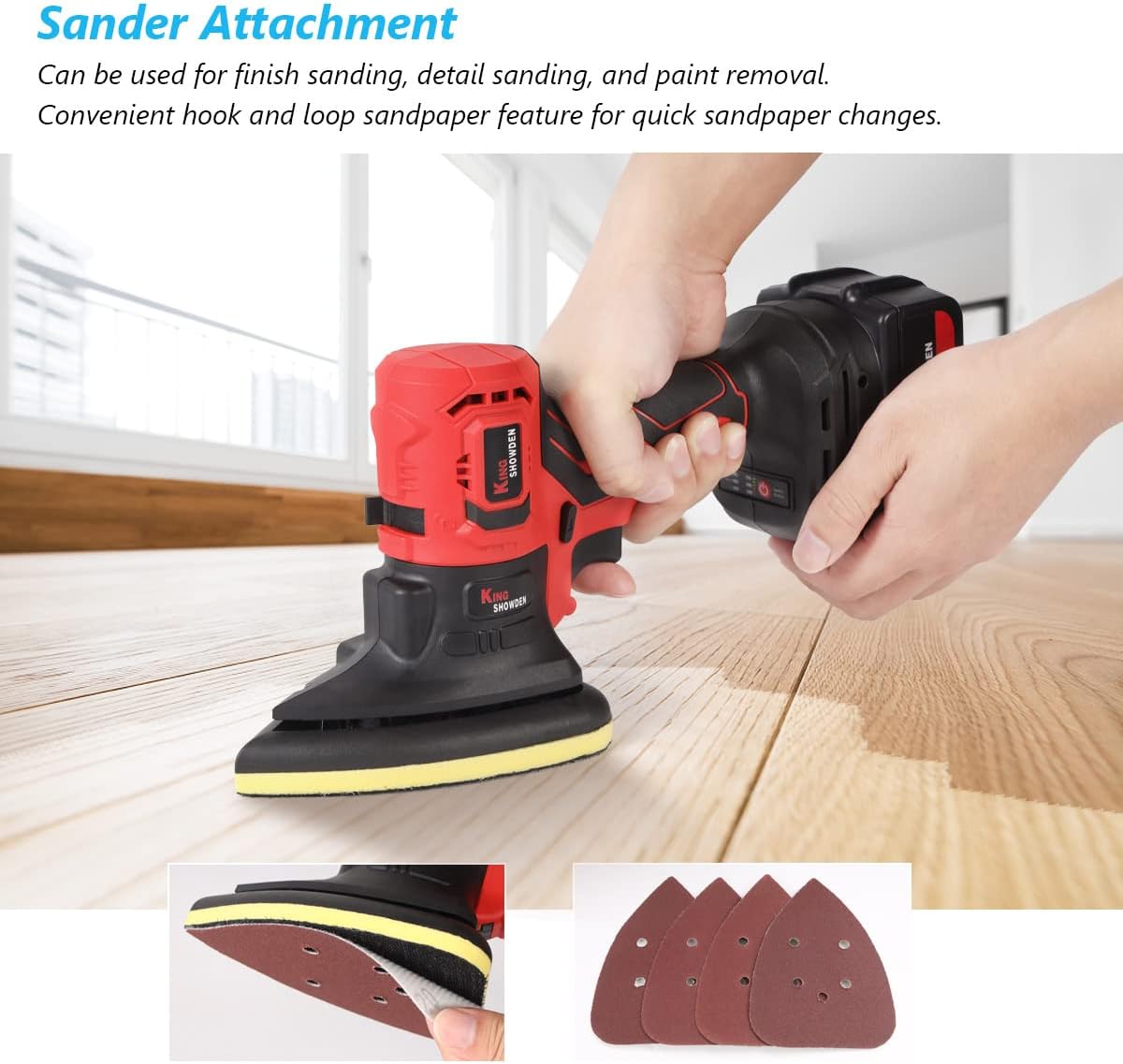 18V Cordless Drill Combo Kit DrillDriver Chain Saw Sabre Saw Sander ...