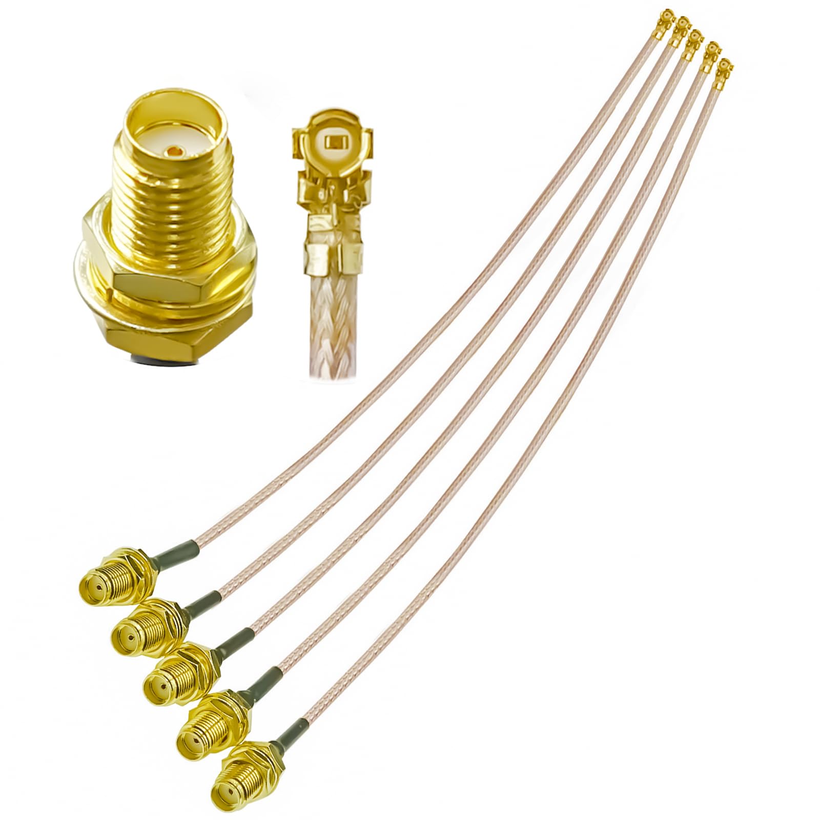 Amazon.com: Ahoaepy 5pcs RG178 UFL SMA Coaxial Cable, U.FL to SMA ...