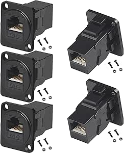 Amazon.com: PENGLIN 5PCS RJ45 Panel Mount Adapter, RJ45 Feed Thru ...