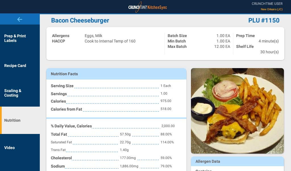 CrunchTime! KitchenSync - App on Amazon Appstore