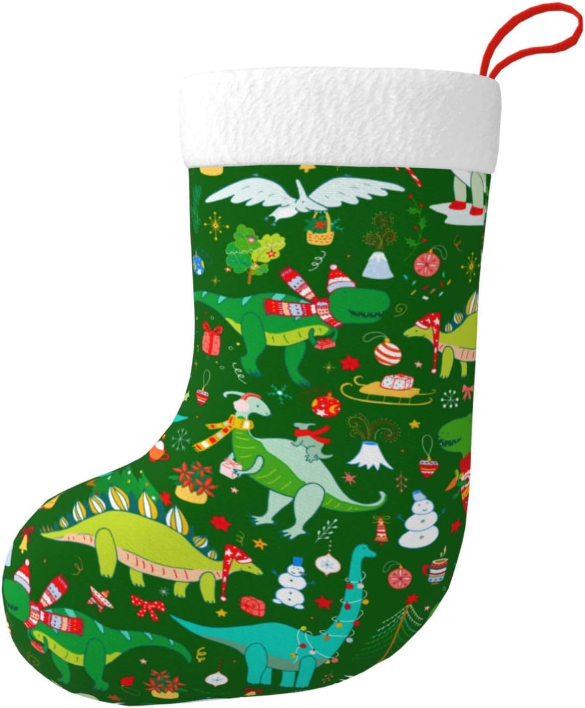 Amazon.com: Eitqtbea Cute Christmas Dinosaur Christmas Stockings ...