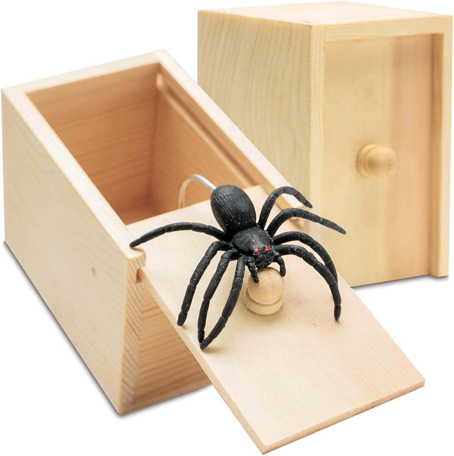2 Pcs Spiders, Fake Spider, Spider Prank Box Spider Box Prank ...