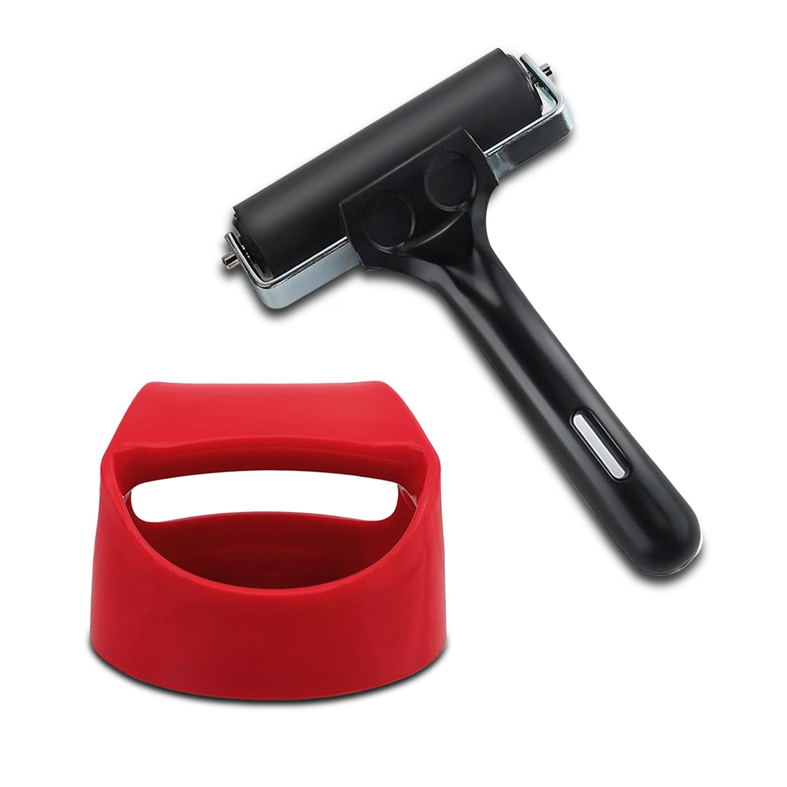 Amazon.com: Block Printing Baren and Rubber Roller Brayer Roller Tool ...