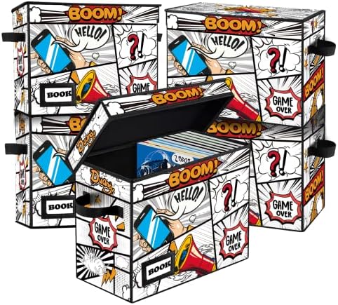 Amazon.com: YNSZAS 5 Pack Comic Book Storage, Comic Book Box, 15.8" X 7 ...