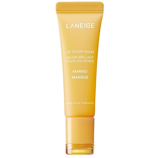 Amazon.com: LANEIGE Lip Glowy Balm Mango: Hydrate, Glossy, Lightweight ...