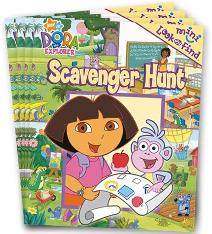 Amazon.com: Dora the Explorer Look and Find Mini Activity Books 4ct ...