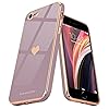 Amazon.com: Ownest Compatible with Clear iPhone 7/8/SE Case Cute Simple Curly Wave Bumper Case ...
