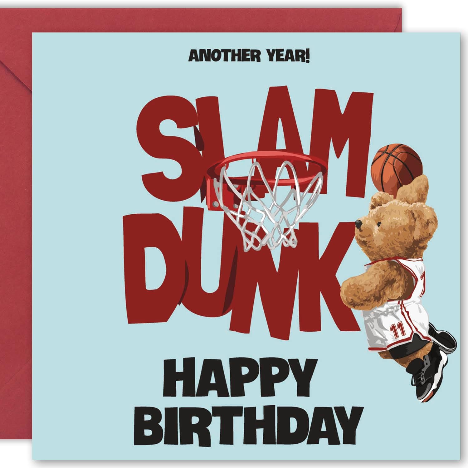 Wee Blue Coo Basketball Birthday Greeting Card - Slam Dunk CP1118 ...