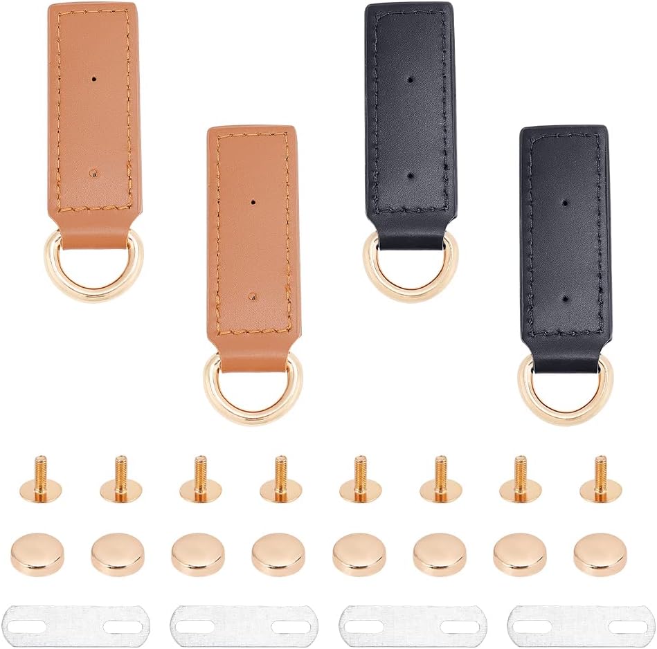 Amazon.com: WADORN 4 Sets D-ring Buckles with Screws, 2 Colors Leather Purse Suspension Clasp ...