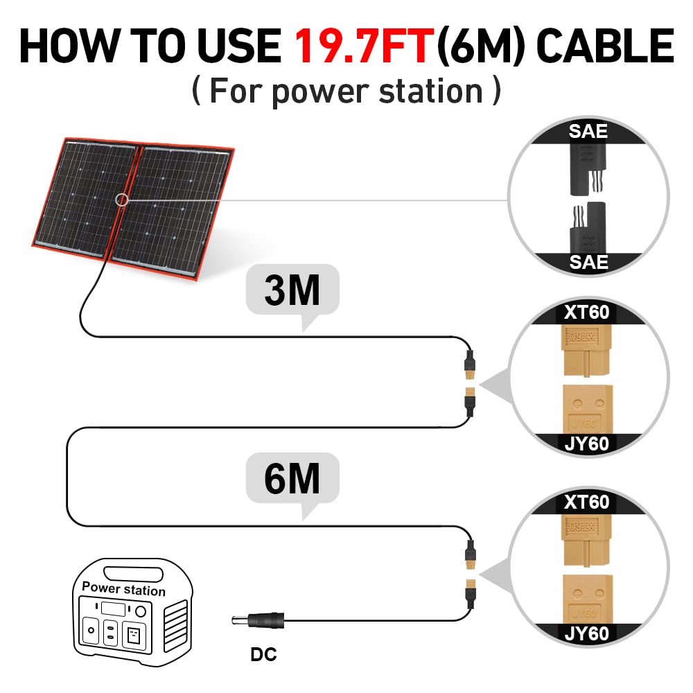 DOKIO XT60 Extension Cable 19...B0B7S1BK97 | Encarguelo.com