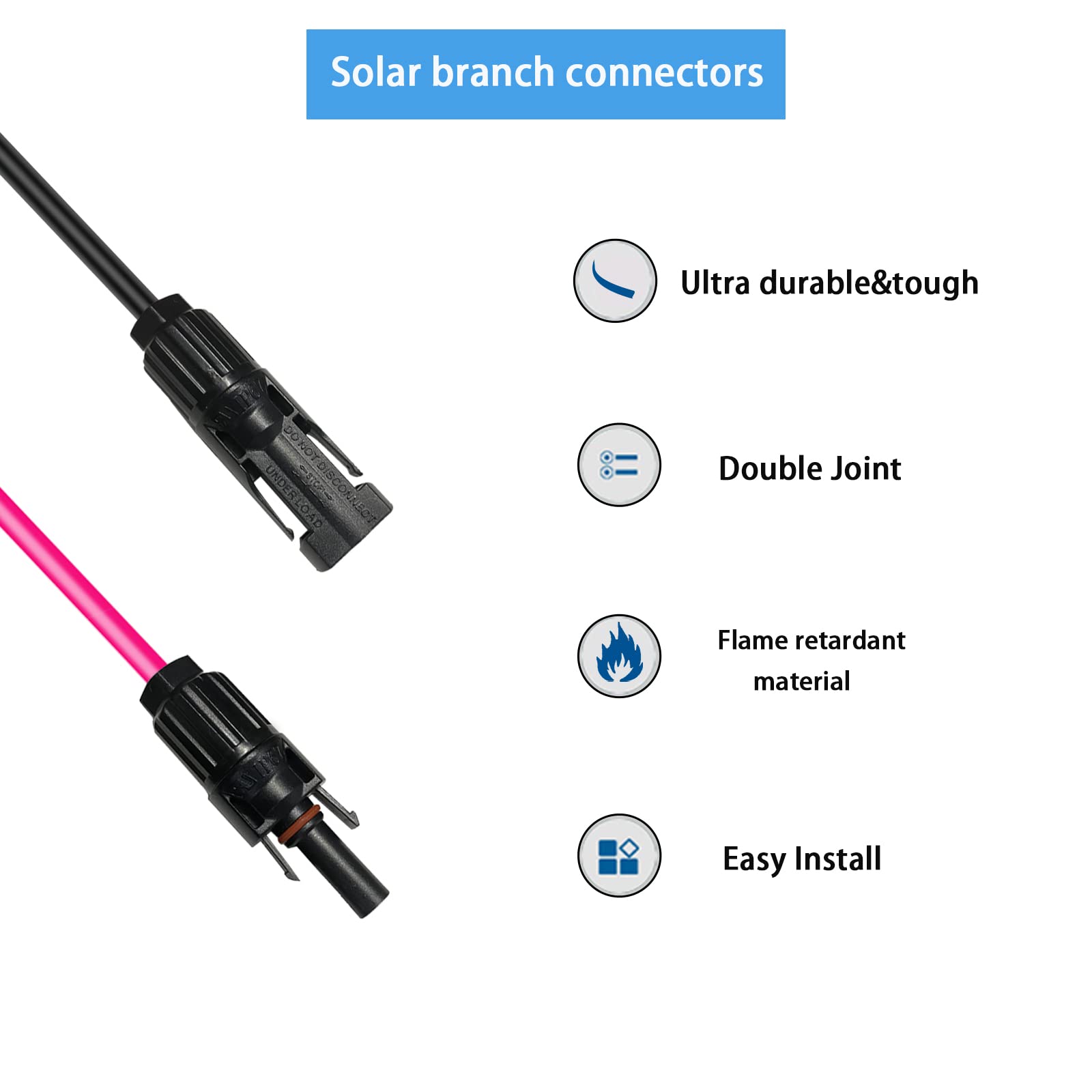 Snapklik.com : Solar Connectors Y Branch Parallel Adapte Solar Cable ...
