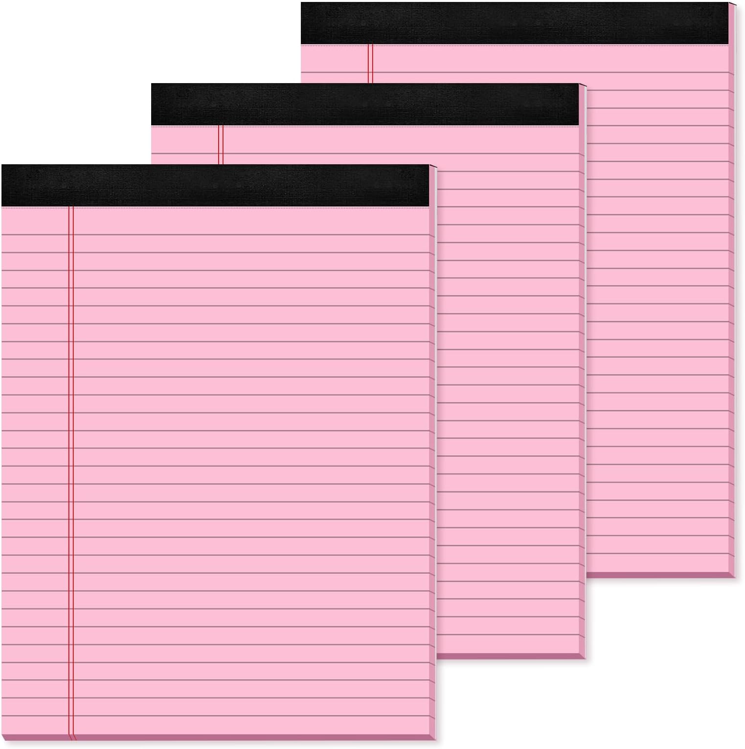 Amazon.com : MuiAng 3 Pack Pink Legal Pads 8.5 x 11 Inch Pink Note Pads ...