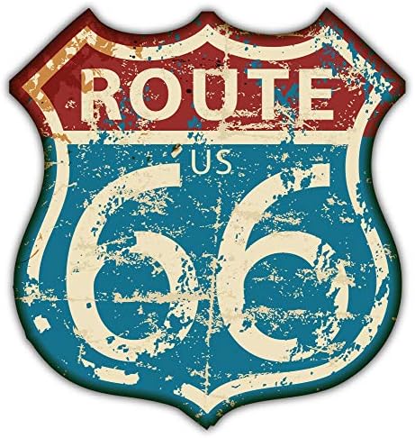 Amazon.com - Route 66 Road Vintage USA Emblem Car Bumper Sticker Decal