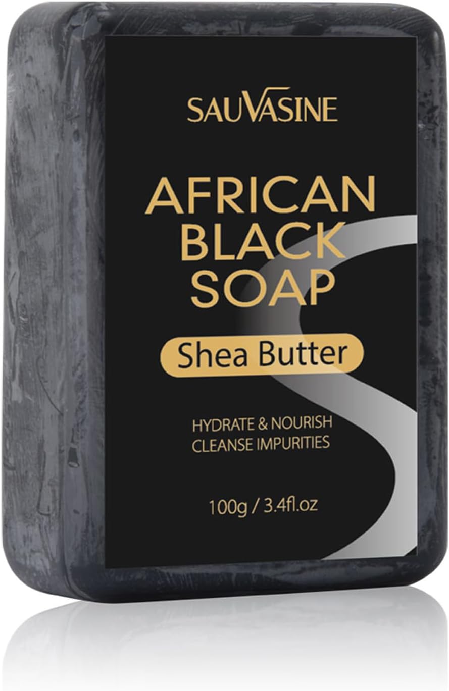 Amazon.com : SheaMoisture African Black Soap with Shea Butter, Skin ...