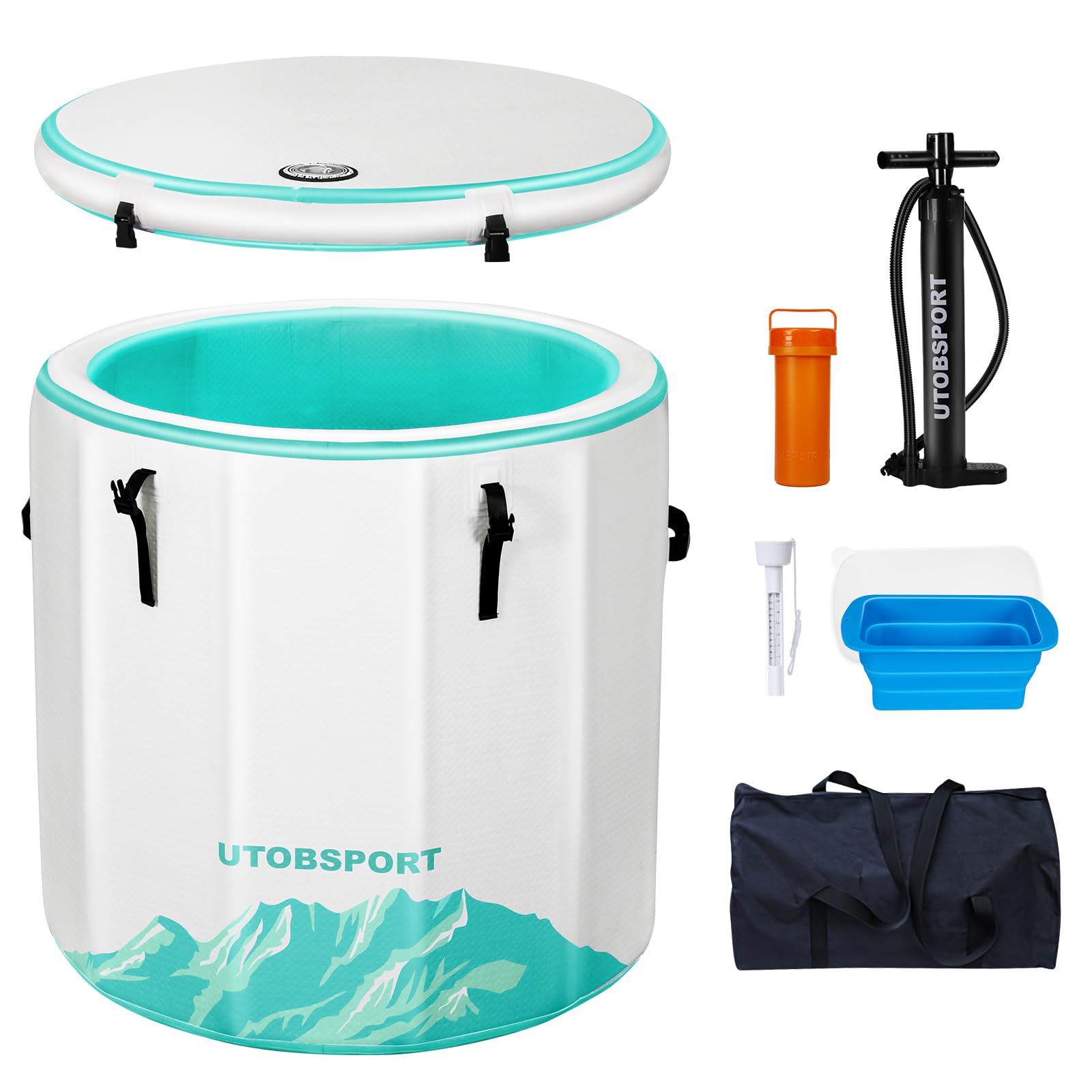 Amazon.com: Inflatable Ice Bath Tub Cold Plunge Pod for Athletes ...