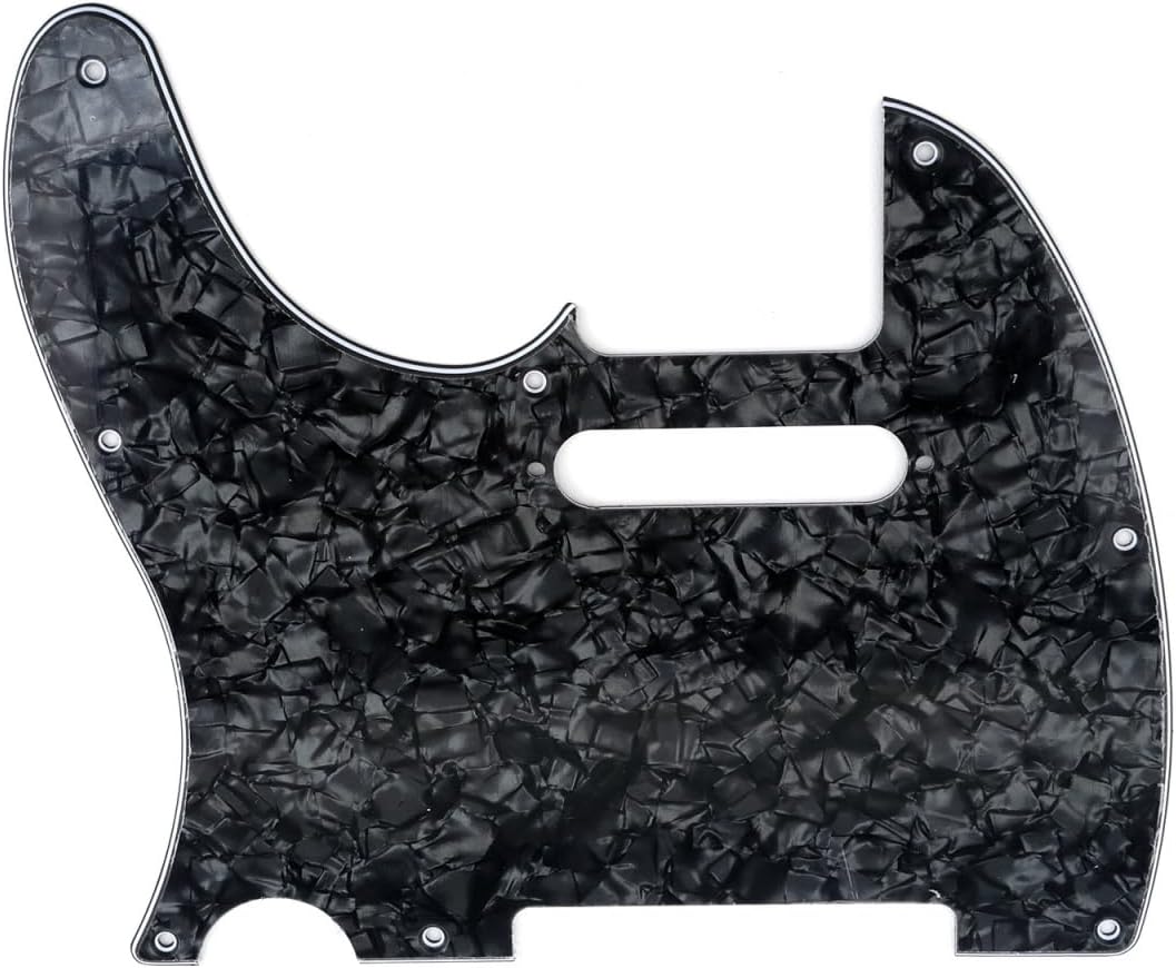 Amazon.com: Musiclily Left Handed 8 Hole Guitar Tele Pickguard for ...