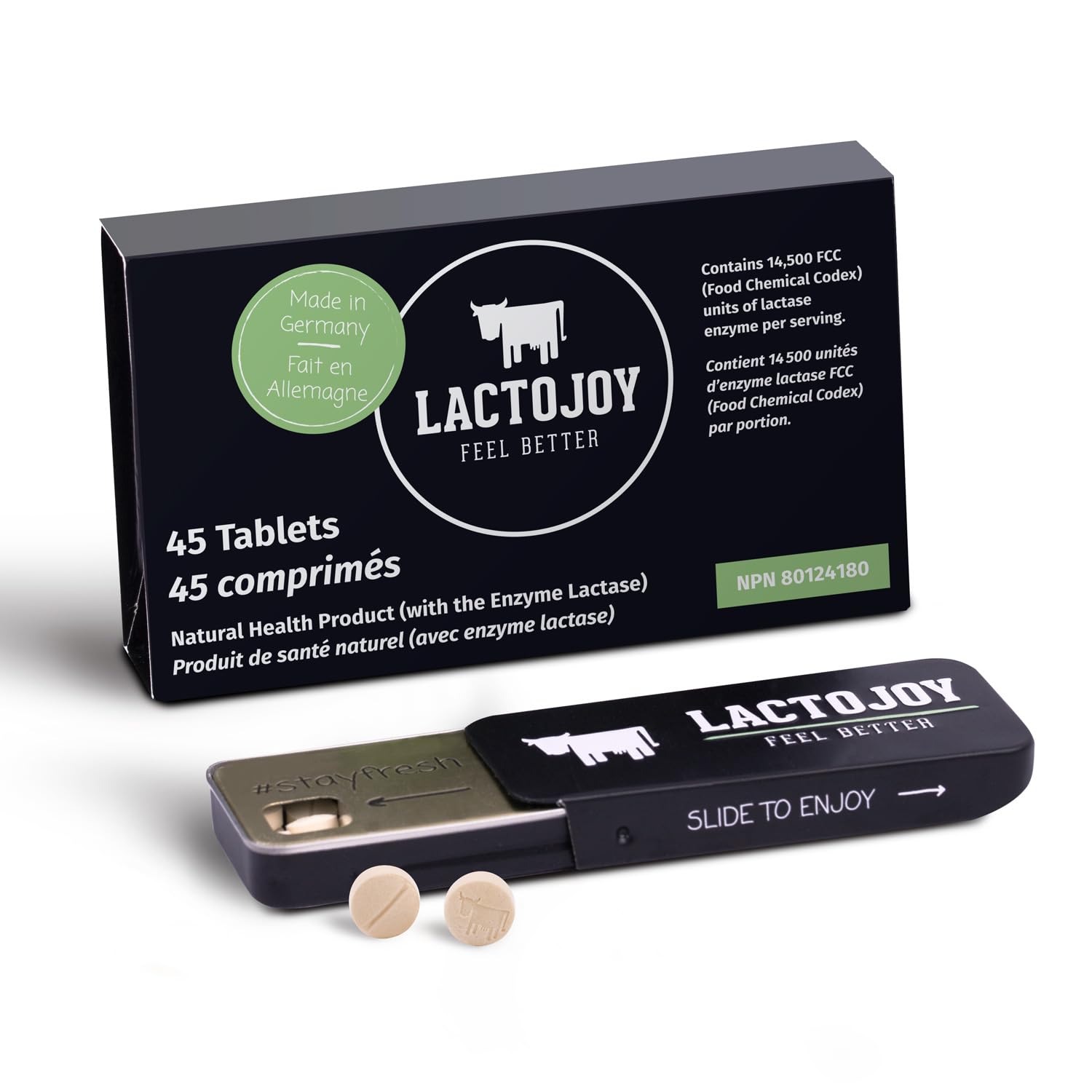 LactoJoy Lactase Pills I 45 Pieces I Powerful Lactase Enzymes for ...