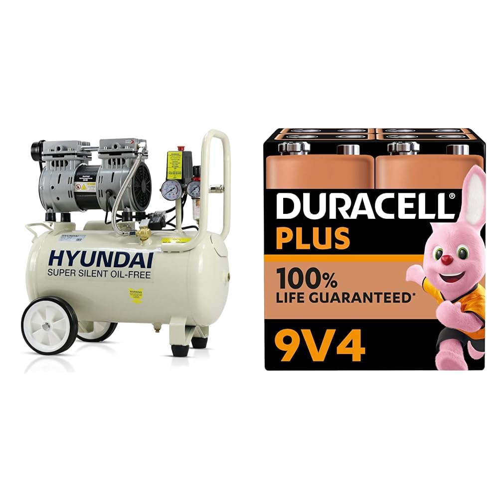 Hyundai HY7524 24 litre Air Compressor, 5.2cfm/100psi, Silenced ...