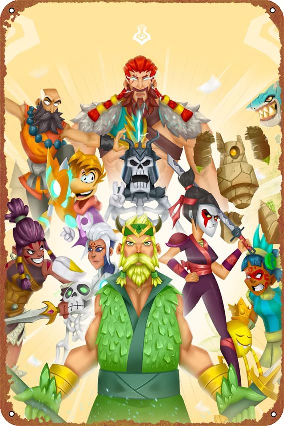 Amazon.com: BRAWLHALLA Game Poster - Perfect Wall Decor for Bars, Clubs ...