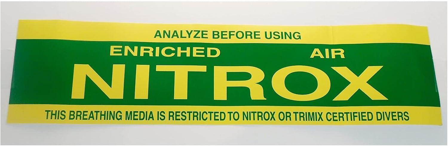 Amazon.com: Marine Sports Nitrox Tank Decal 24 Inch Green : Automotive