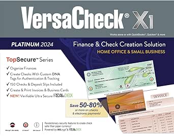 Amazon.com: VersaCheck X1 Platinum 2024 - Finance and Check Creation ...