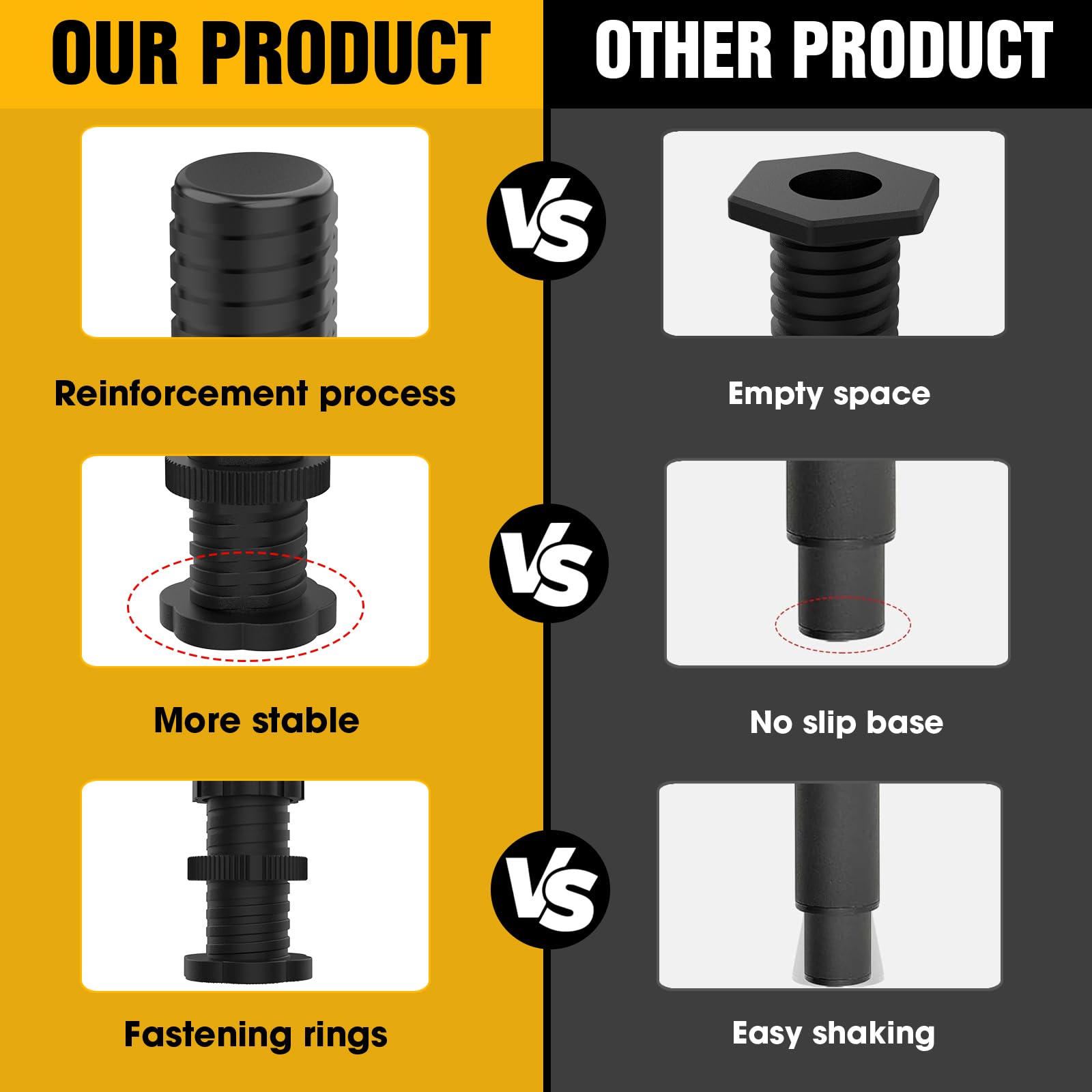 Snapklik.com : Pisman Adjustable Height Center Support Leg For Bed ...