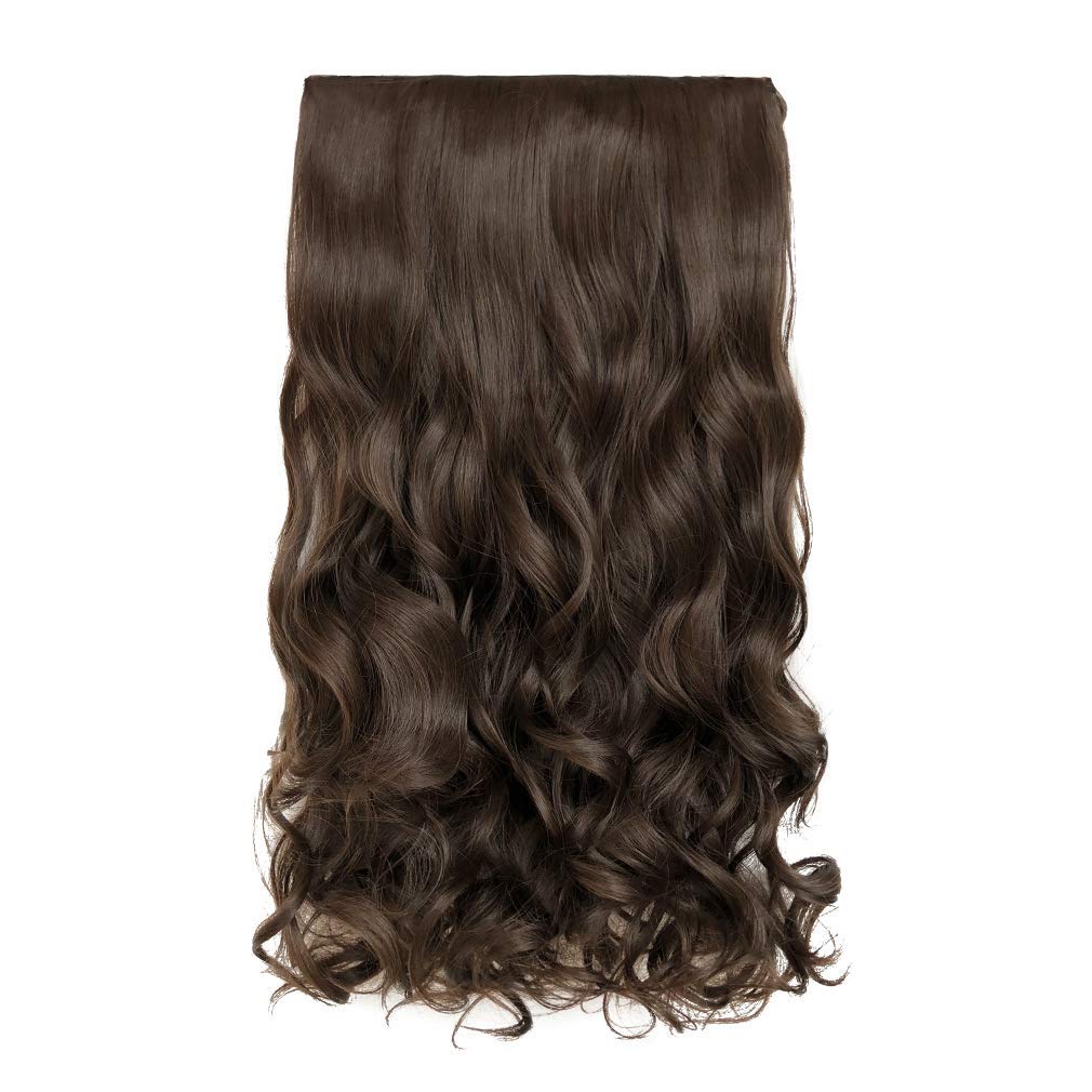 Amazon.com : REECHO 24" 1-pack 3/4 Full Head Curly Wave Clips in on ...